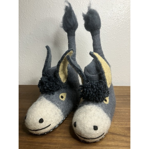 Sew Heart Felt | Shoes | Sew Heart Felt Donkey Kids Felt Slippers Aka ...